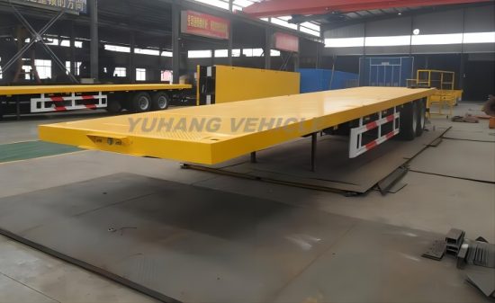 2 Axle Container Flatbed Trailer for Sale