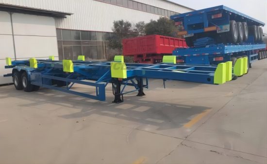 2 Axle Trailer for Container Transportation For Sale