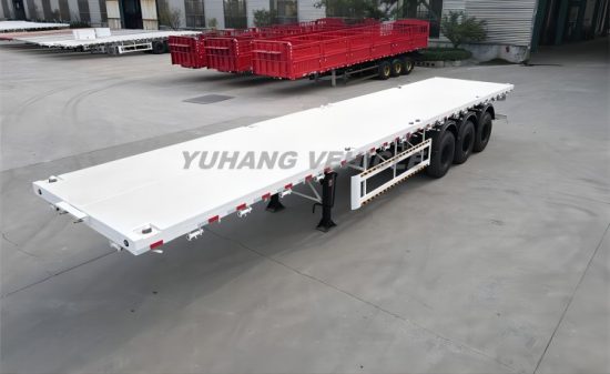 40 Feet 3 Axle Flatbed Trailer for Sale