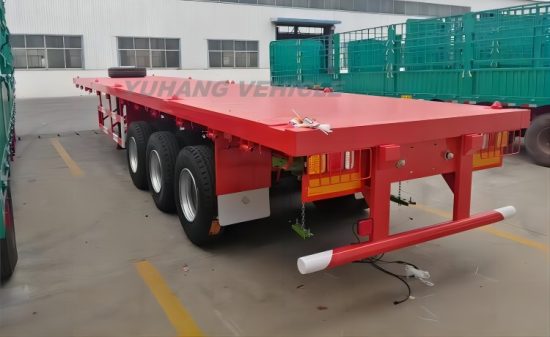 Three Axle Flatbed Tractor Trailer For Sale