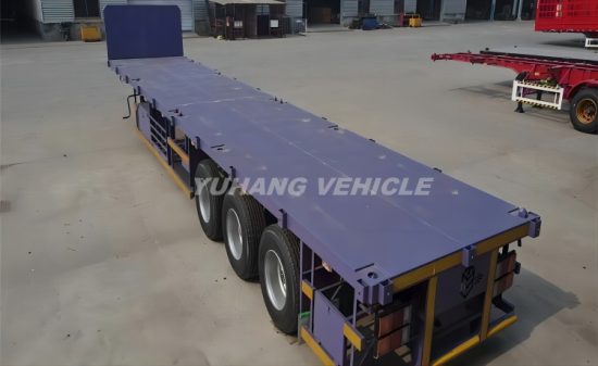 Tri Axle Semi Flatbed Trailer for Sale In Saudi Arabia