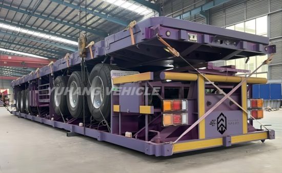Tri Axle Semi Flatbed Trailer for Sale In Saudi Arabia