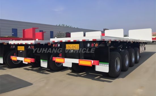 4 Axle Semi Flatbed Trailer for Sale